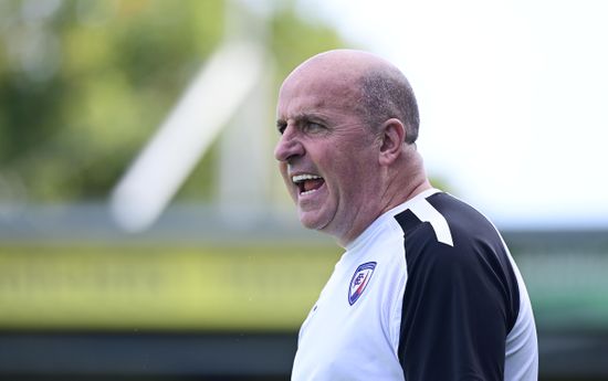 Paul Cook Manager Chesterfield During National Editorial Stock Photo ...