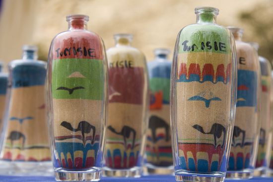 Sahara Desert Sand Souvenirs Tunisia Editorial Stock Photo - Stock ...