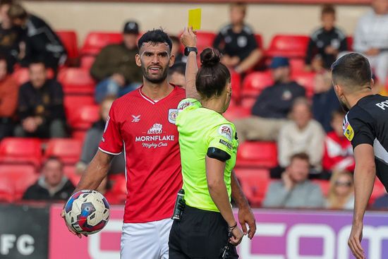 Referee Rebecca Welch Shows Crewe Alexandra Editorial Stock Photo ...