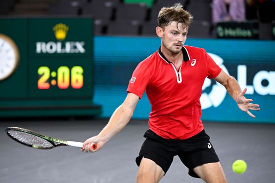 Belgian David Goffin Pictured Action During Editorial Stock Photo ...