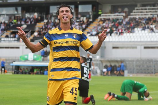 Roberto Inglese Parma Calcio Celebrates After Editorial Stock Photo ...