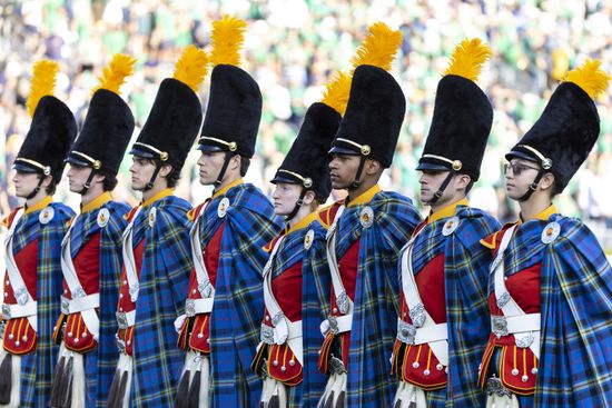 Notre Dame Irish Guard Stand Attention Editorial Stock Photo - Stock ...
