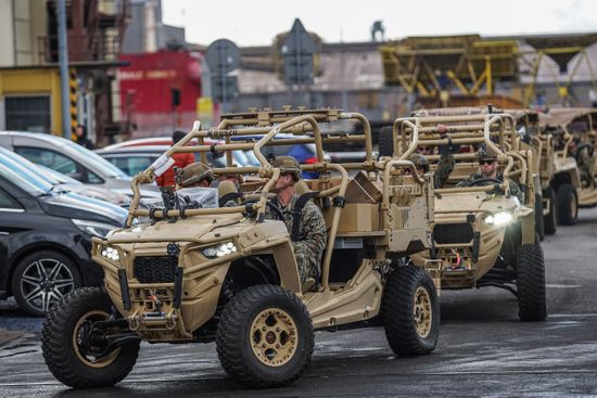 Us Marines Corps Soldiers Driving Buggy Editorial Stock Photo - Stock ...