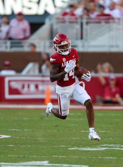 Bryce Stephens 14 Arkansas Punt Returner Editorial Stock Photo - Stock ...