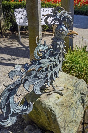 Fountain Sculpture Water Spouting Bird Mainau Editorial Stock Photo ...