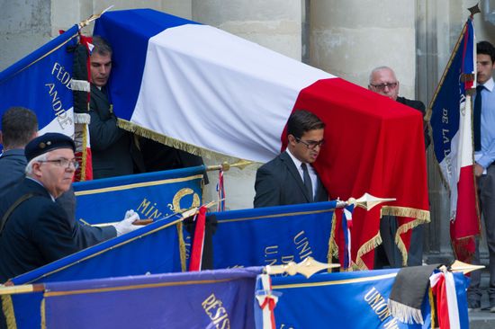 Coffin Funeral Ceremony Former French Interior Editorial Stock Photo ...