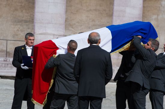 Coffin Funeral Ceremony Former French Interior Editorial Stock Photo ...