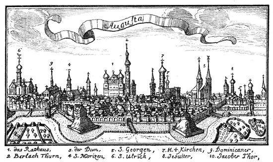 Augusta Augsburg Beginning 17th Century Germany Editorial Stock Photo ...