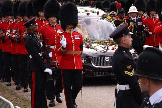 Hearse Procession Makes Way Windsor Castle Editorial Stock Photo ...