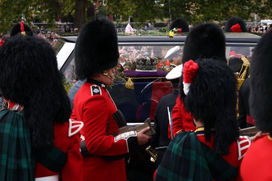 Hearse Procession Makes Way Windsor Castle Editorial Stock Photo ...