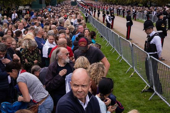 Hearse Procession Makes Way Windsor Castle Editorial Stock Photo ...