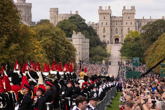 Hearse Procession Makes Way Windsor Castle Editorial Stock Photo ...