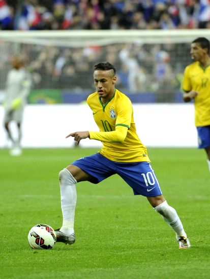 Brasils Neymar Jr Action During International Editorial Stock Photo ...