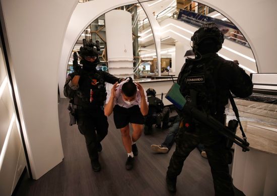 Person Acting Hostage Rescued By Members Editorial Stock Photo - Stock ...