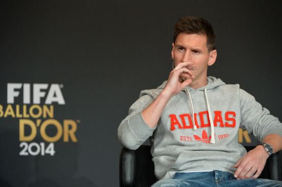 Argentinas Lionel Messi During Press Conference Editorial Stock Photo ...