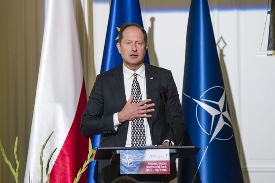 Us Ambassador Poland Mark Brzezinski Speaks Editorial Stock Photo ...