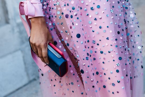 Model Lais Ribeiro Wears Blue Pink Editorial Stock Photo - Stock Image ...