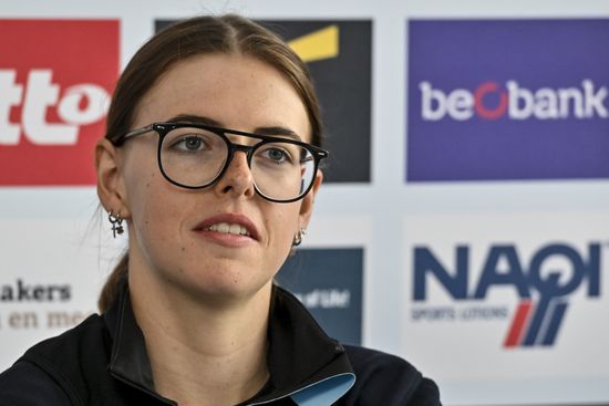 Belgian Febe Jooris Pictured During Press Editorial Stock Photo - Stock ...