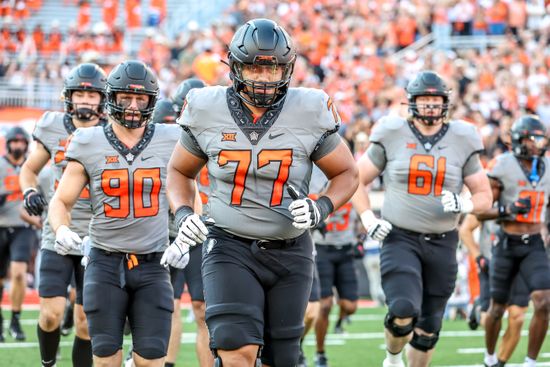 Oklahoma State Offensive Lineman Tyrone Webber Editorial Stock Photo ...