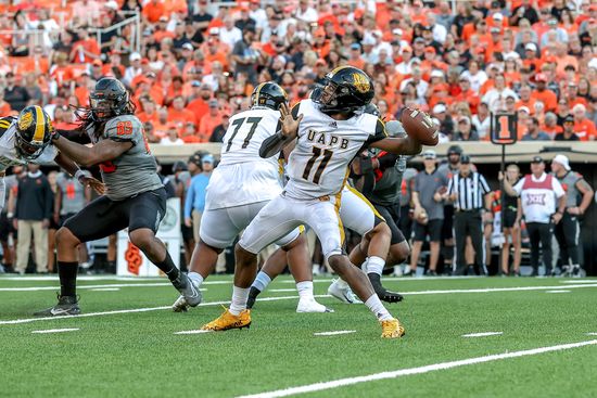 Arkansas Pine Bluff Quarterback Skyler Perry Editorial Stock Photo ...