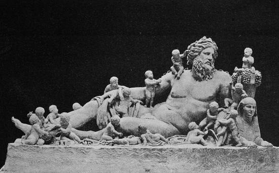 Statue Nile God Nilus Found Rome Editorial Stock Photo - Stock Image ...
