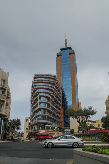 Portomaso Tower Seen Saint Julians Malta Editorial Stock Photo - Stock ...
