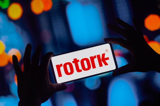 This Photo Illustration Rotork Controls Logo Editorial Stock Photo ...
