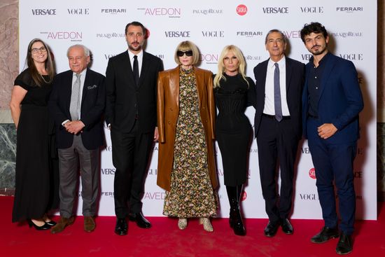 Massimo Vitta Zelman Anna Wintour Donatella Editorial Stock Photo ...