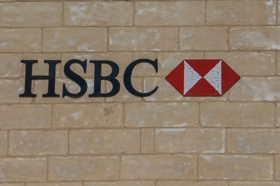 Hsbc Bank Logo On Wall Seen Editorial Stock Photo - Stock Image ...