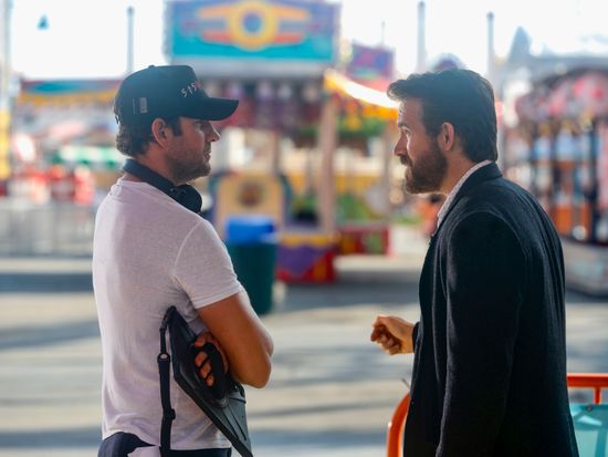 Ryan Reynolds John Krasinski Movie Set Editorial Stock Photo - Stock ...