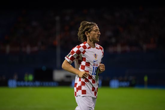 Luka Modric Croatia Running Shoot Corner Editorial Stock Photo - Stock ...
