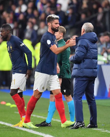 Frances Olivier Giroud Head Coach Didier Editorial Stock Photo - Stock ...