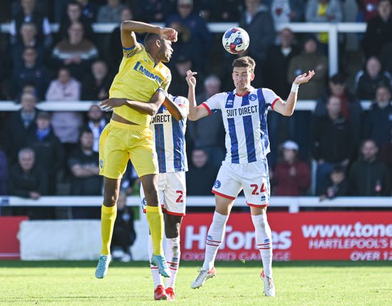 Alex Lacey Hartlepool Gets Ball Ahead Editorial Stock Photo - Stock ...