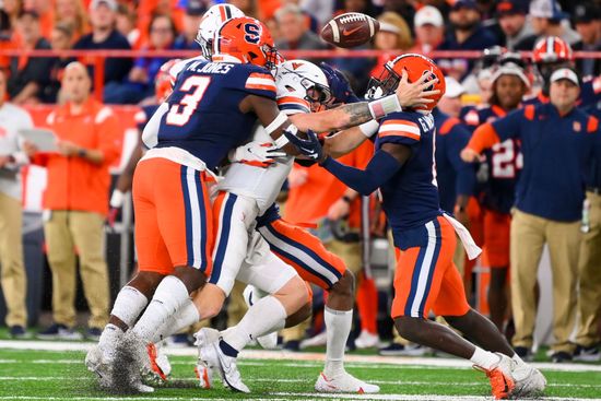 Syracuse Orange Linebacker Mikel Jones Left Editorial Stock Photo ...