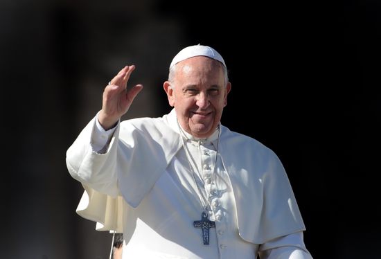 On Feast St Valentine Pope Francis Editorial Stock Photo - Stock Image ...