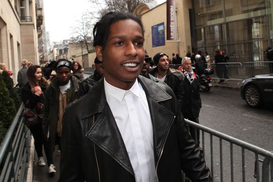 Asap Rocky Arriving Christian Dior Springsummer Editorial Stock Photo ...