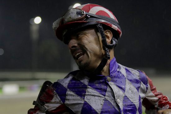 Javier Barajas Jockey Horse El Santo Editorial Stock Photo - Stock ...