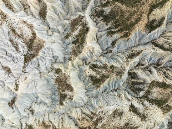 Bare Ridges Eroded Sandstone Badlands Tabernas Editorial Stock Photo ...