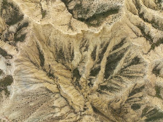 Bare Ridges Eroded Sandstone Badlands Tabernas Editorial Stock Photo ...