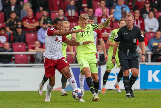 Northampton Towns Ali Koiki Tackled By Editorial Stock Photo - Stock ...