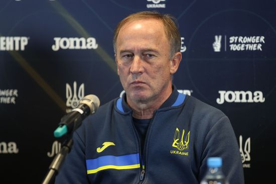 Ukraine National Soccer Team Coach Oleksandr Editorial Stock Photo ...