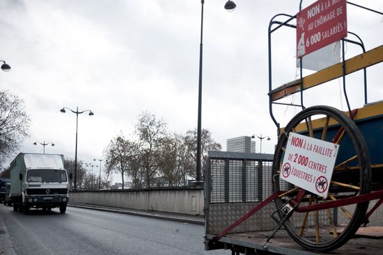 Equitaxe Monday Snails Operations Around Paris Editorial Stock Photo ...