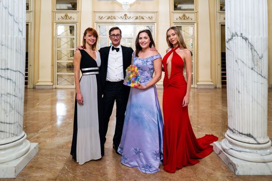 Guest Stefano Albini Sarah Bellos Ester Editorial Stock Photo - Stock ...