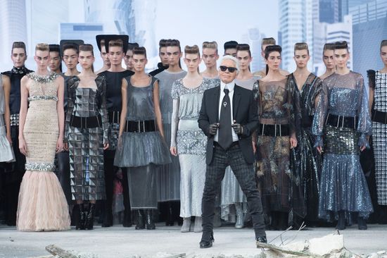 German Designer Karl Lagerfeld Makes Appareance Editorial Stock Photo ...