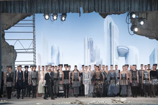German Designer Karl Lagerfeld Makes Appareance Editorial Stock Photo ...