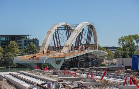 Views New Raymond Barre Bridge Placed Editorial Stock Photo Stock