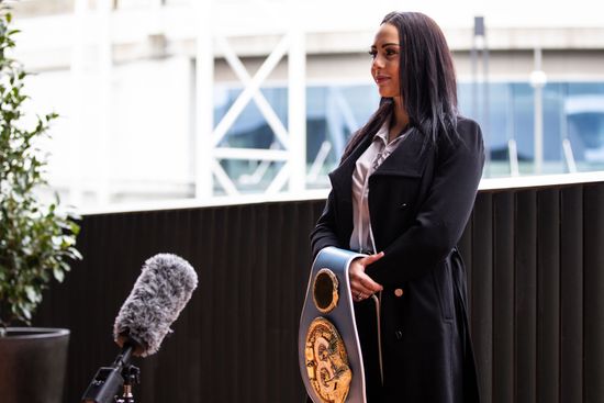 Australian Boxer Cherneka Johnson Speaks Media Editorial Stock Photo ...