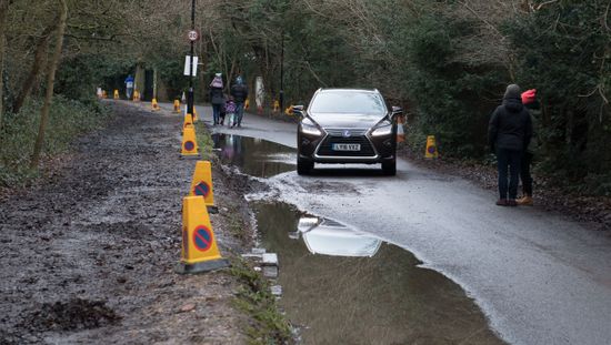 Mud On Path On Church Road Editorial Stock Photo - Stock Image ...