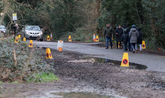 Mud On Path On Church Road Editorial Stock Photo - Stock Image ...