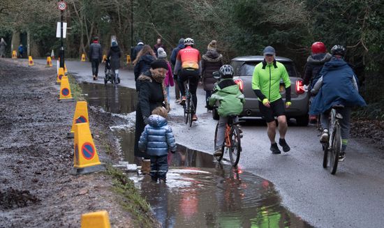 Mud On Path On Church Road Editorial Stock Photo - Stock Image ...